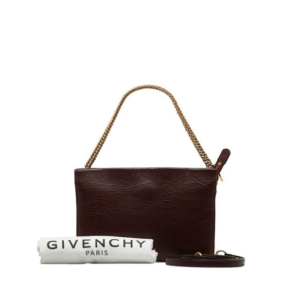 Givenchy | Bags | Givenchy Handbag Shoulder Bag Brown Leather Suede ...
